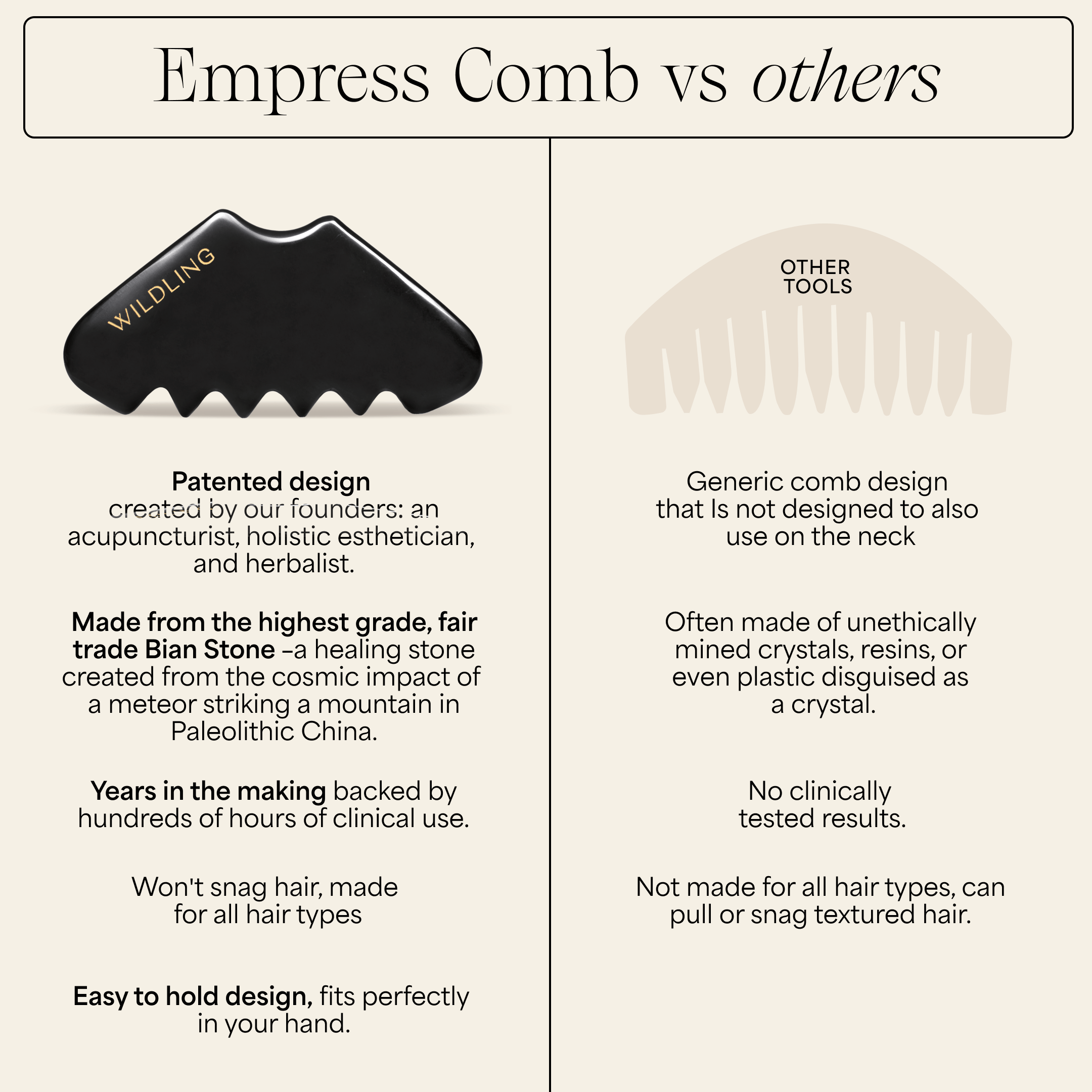 Empress Gua Sha Stimulating Scalp Comb | Cosmopolitan Shop