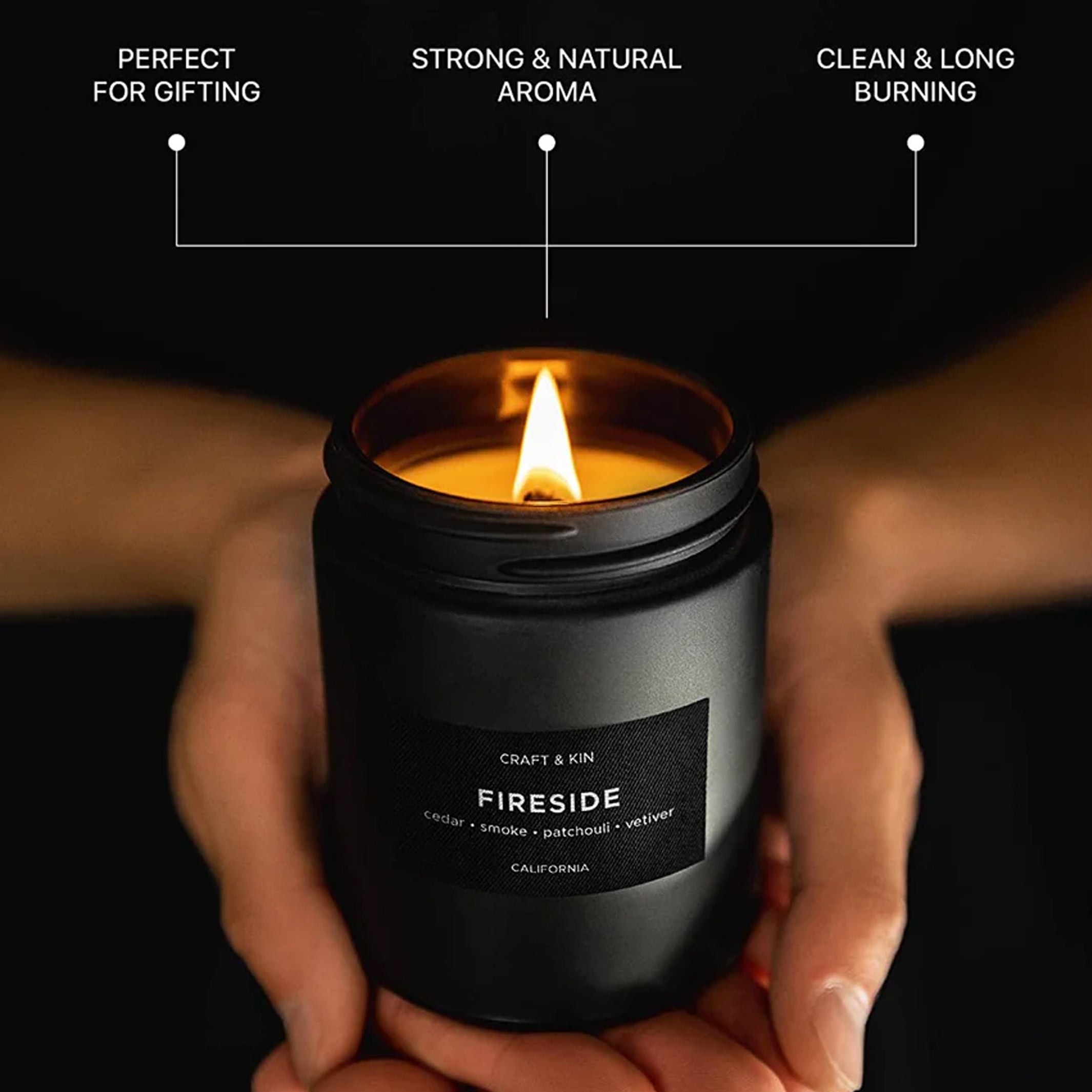 Scented Candles For Men - Smoke & Vanilla | Cosmopolitan Shop