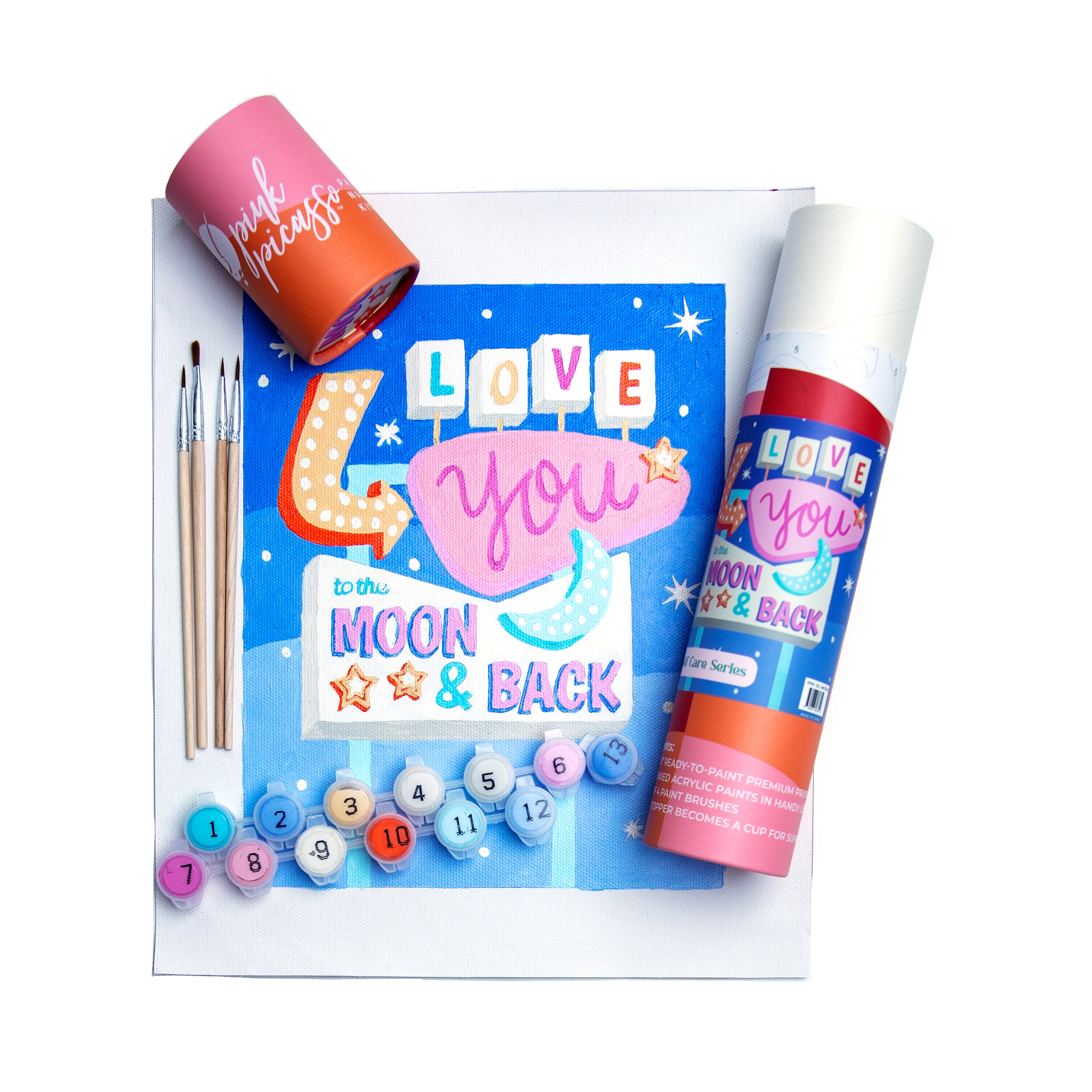 Love You To The Moon & Back - Paint by Numbers Kit | Cosmopolitan Shop