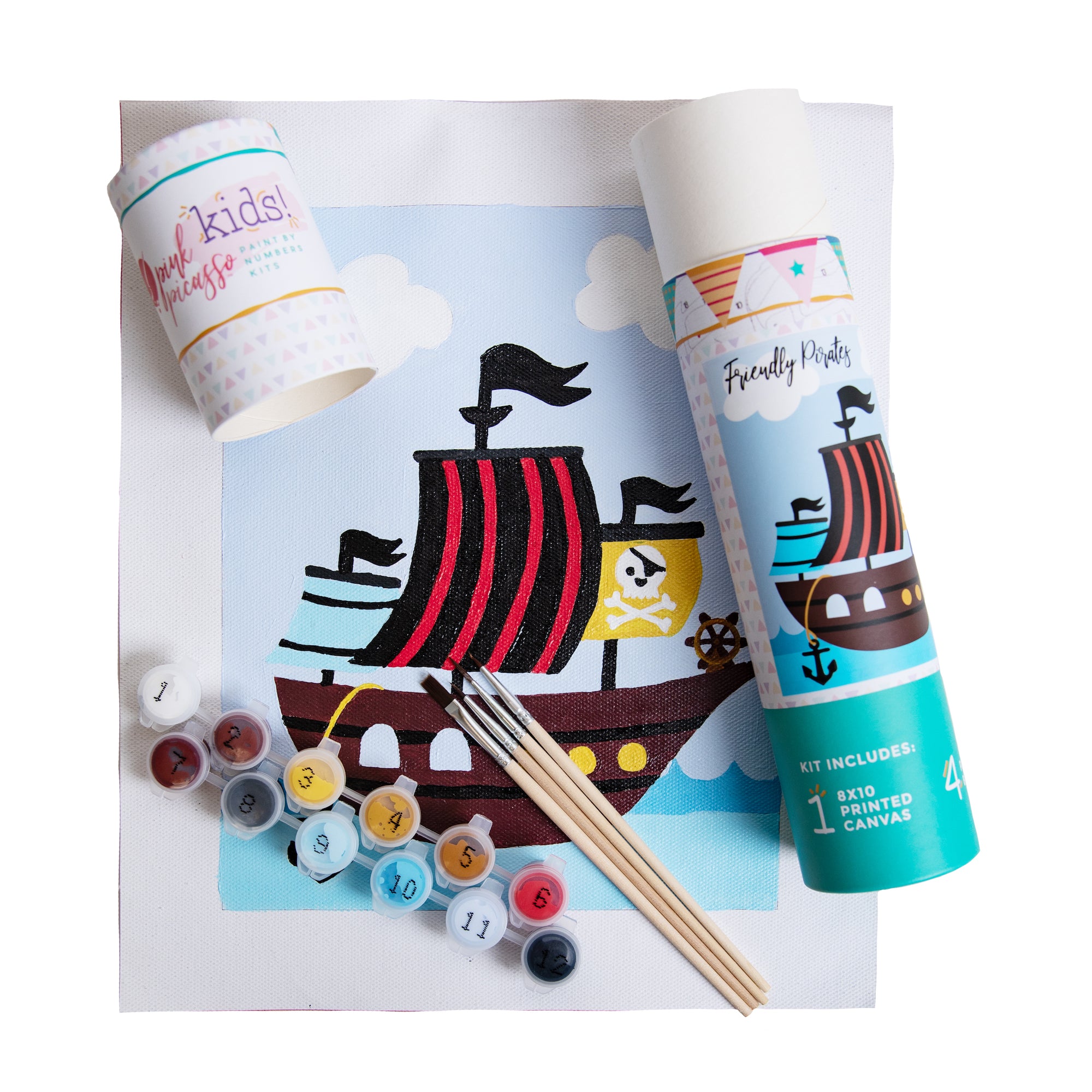 Friendly Pirates 8x10 - Paint by Numbers Kit | Cosmopolitan Shop