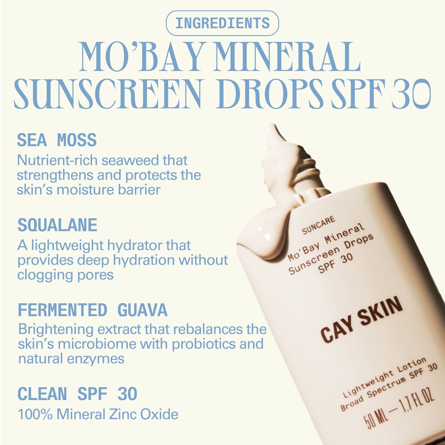 Mo'bay Mineral Sunscreen Drops Spf 30 | Cosmopolitan Shop