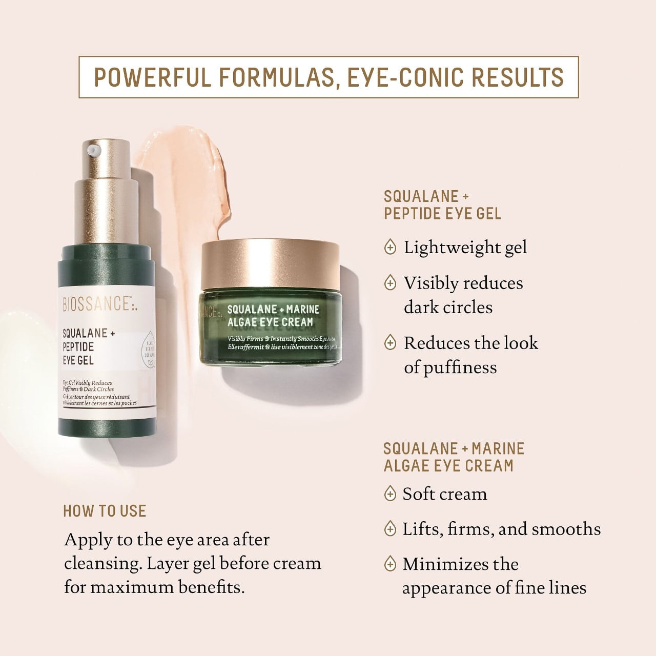 Squalane + Peptide Brightening & De-puffing Eye Gel | Cosmopolitan Shop