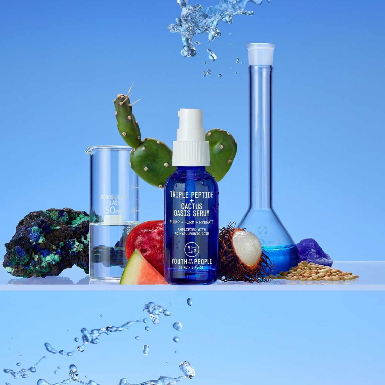 Triple Peptide Hydrating + Firming Oasis Serum With Hyaluronic Acid ...