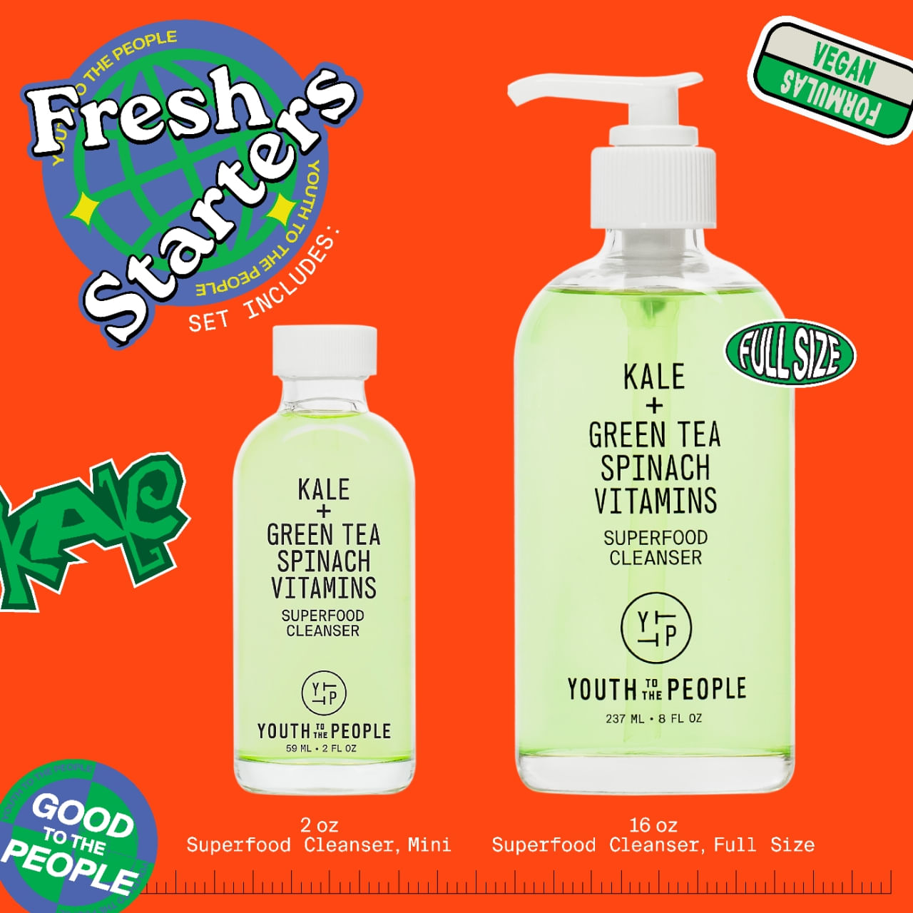 Fresh Starters Superfood Cleanser Home & Away Set | Cosmopolitan Shop