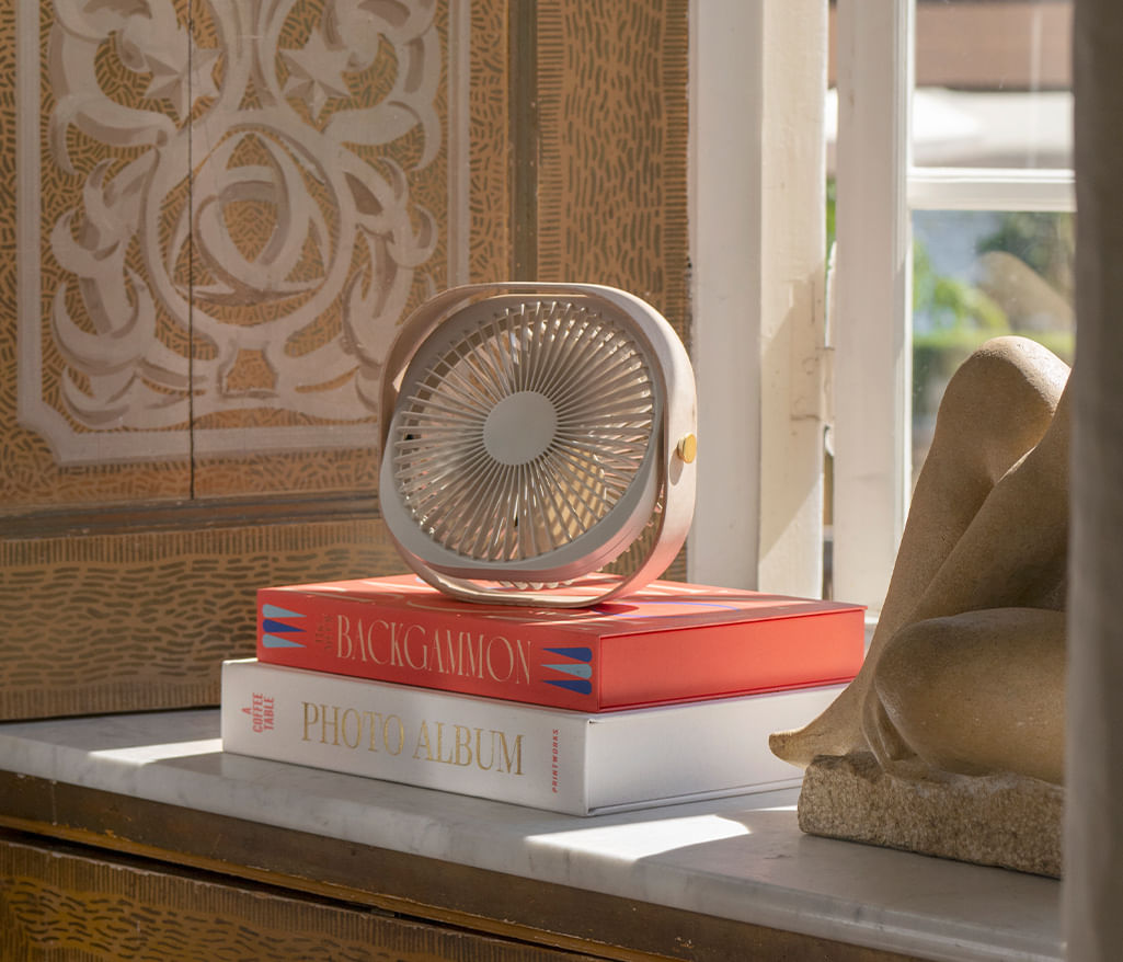 Table Fan - Fantastic Wood, Beige | Cosmopolitan Shop