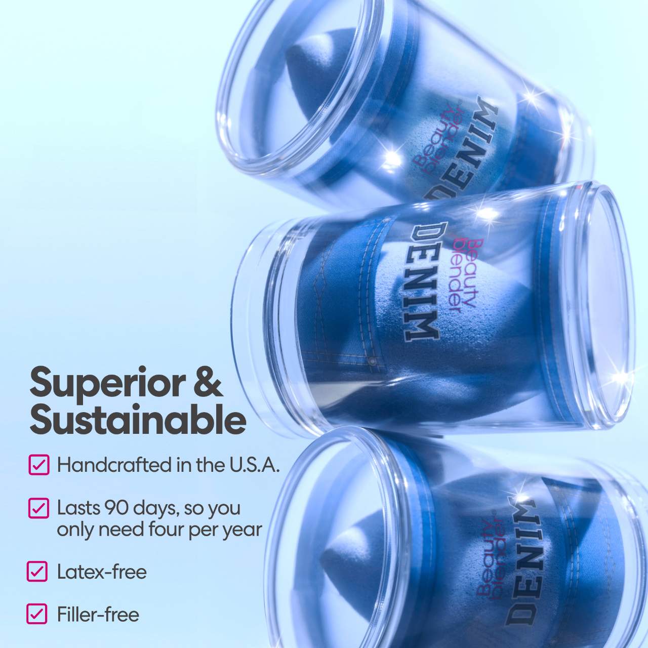 Beautyblender® Denim Makeup Sponge | Cosmopolitan Shop