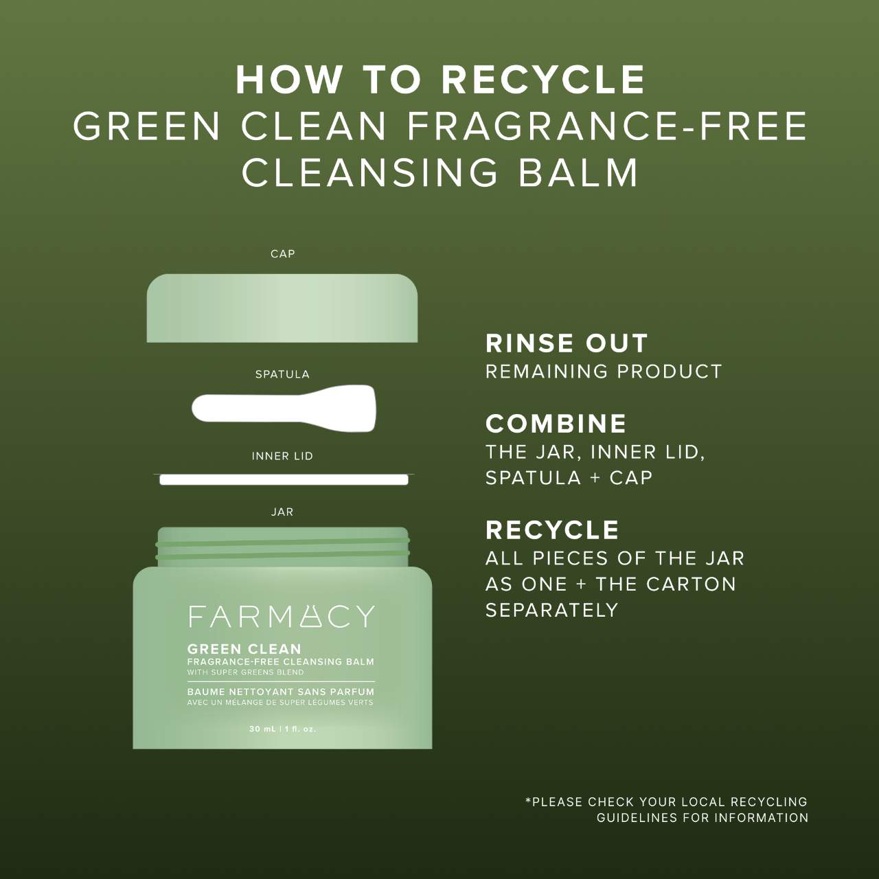 Mini Green Clean Makeup Removing Cleansing Balm | Cosmopolitan Shop