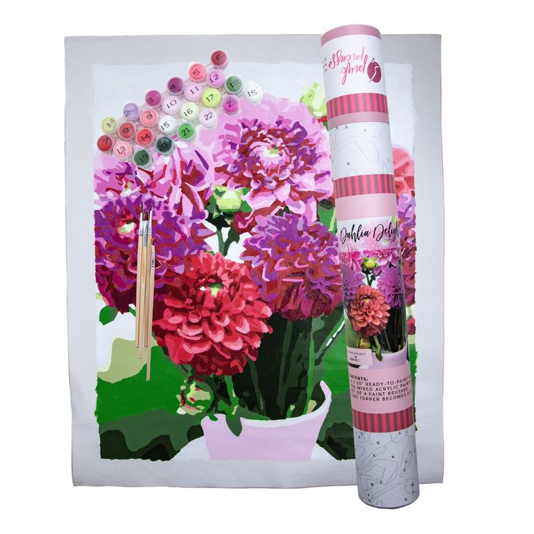 Dahlia Delight 16x20 - Paint by Numbers Kit | Cosmopolitan Shop