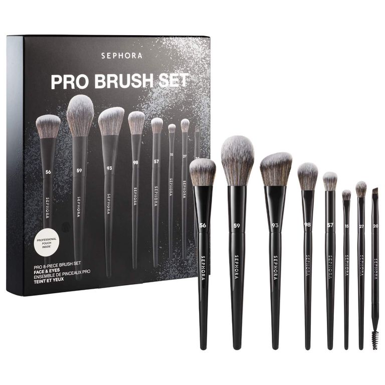 Makeup brushes at sephora store